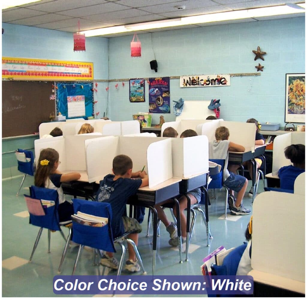 13" Tall Privacy Shields - Discourage Cheating - Improve Student Focus
