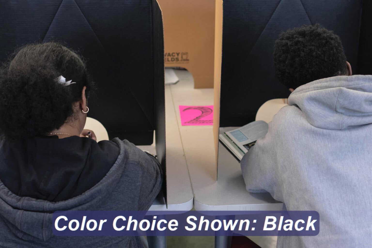 Classroom Privacy Shields - Cardboard Study Carrel for Chromebooks