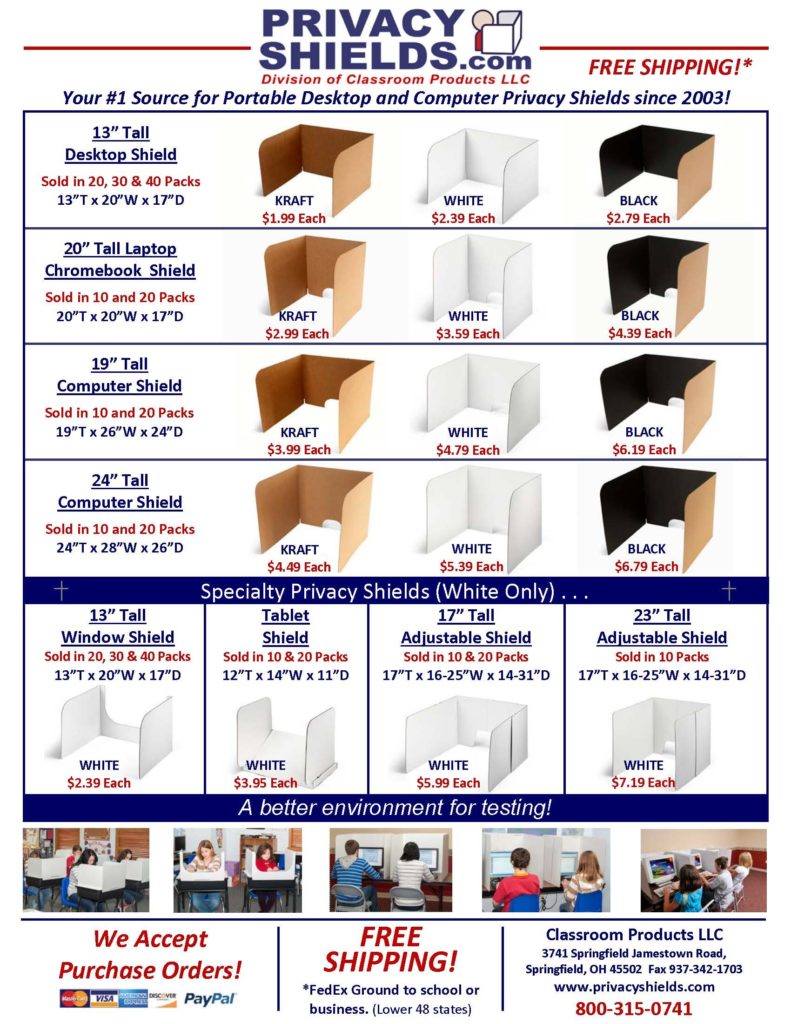 Download Product Brochures | Low-Cost Privacy Shields and Carrels