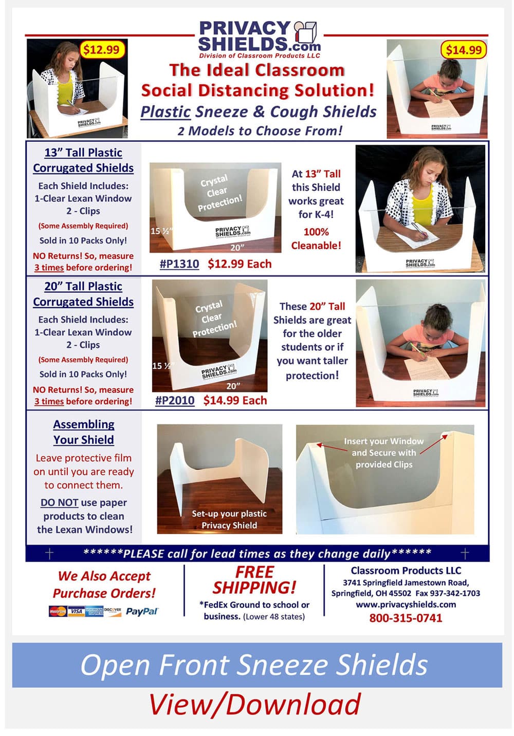 Shop | Desktop Privacy Shields for Schools | Privacy Shields